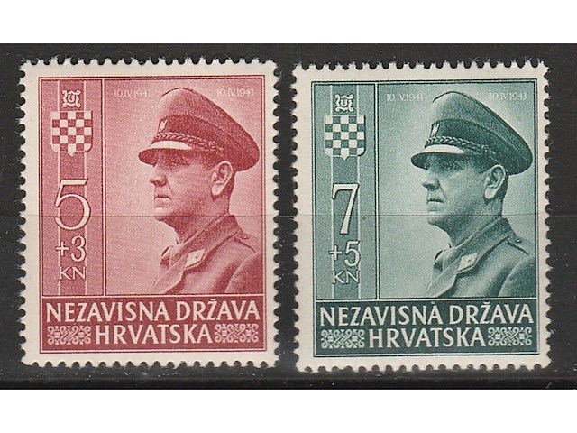 NDH - 1943 - Pavelić - MNH