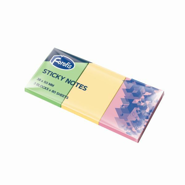 SAMOLEPLJIVI STIKER 3 BOJE NEON 38x50mm
