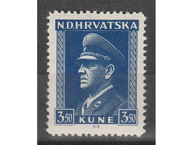 NDH - 1943 - Pavelić - MNH - Perforacija 11½