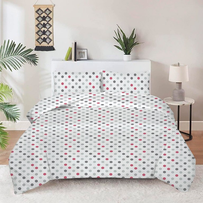 Pamučna posteljina Svilanit Polka