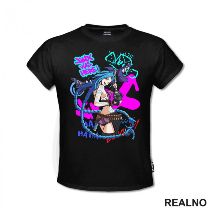 Jinx Was Here - Fishbones - League of Legends - LOL - Arcane - Majica