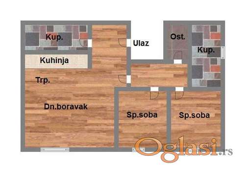 Odlična izgradnja na Telepu - trosoban