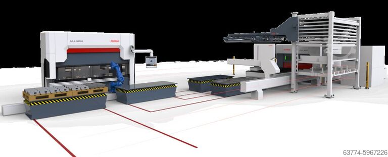 Pre-Laser savija punu automatizaciju| 4.0
DURMA Abkantpresse und Laserschneidanlage 4.0