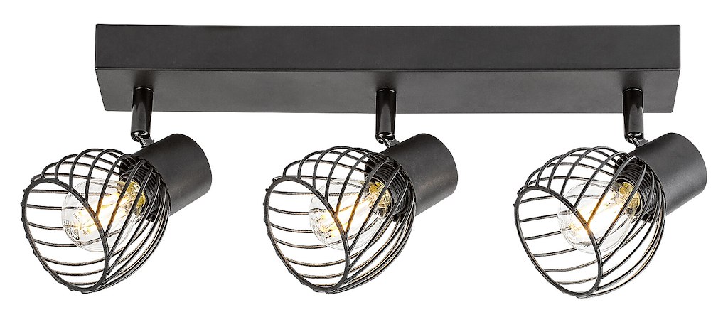 RABALUX ABERAMA PLAFONSKA LAMPA E14 3X10W CRNA