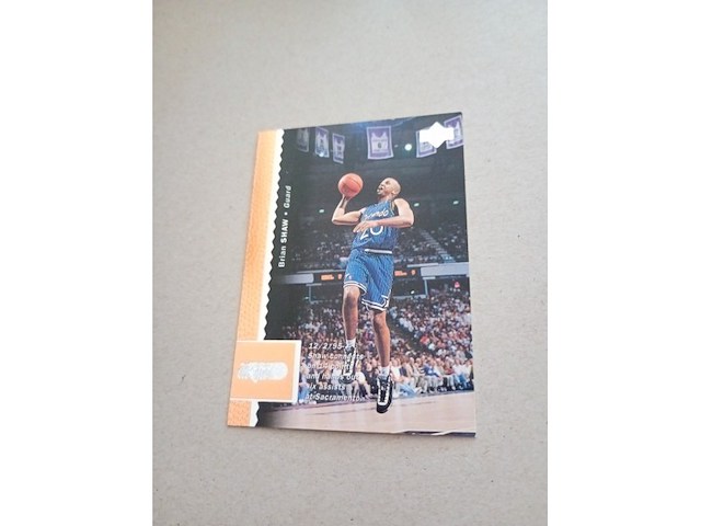 Kartica nba upper deck 1996/97 brian shaw br.89