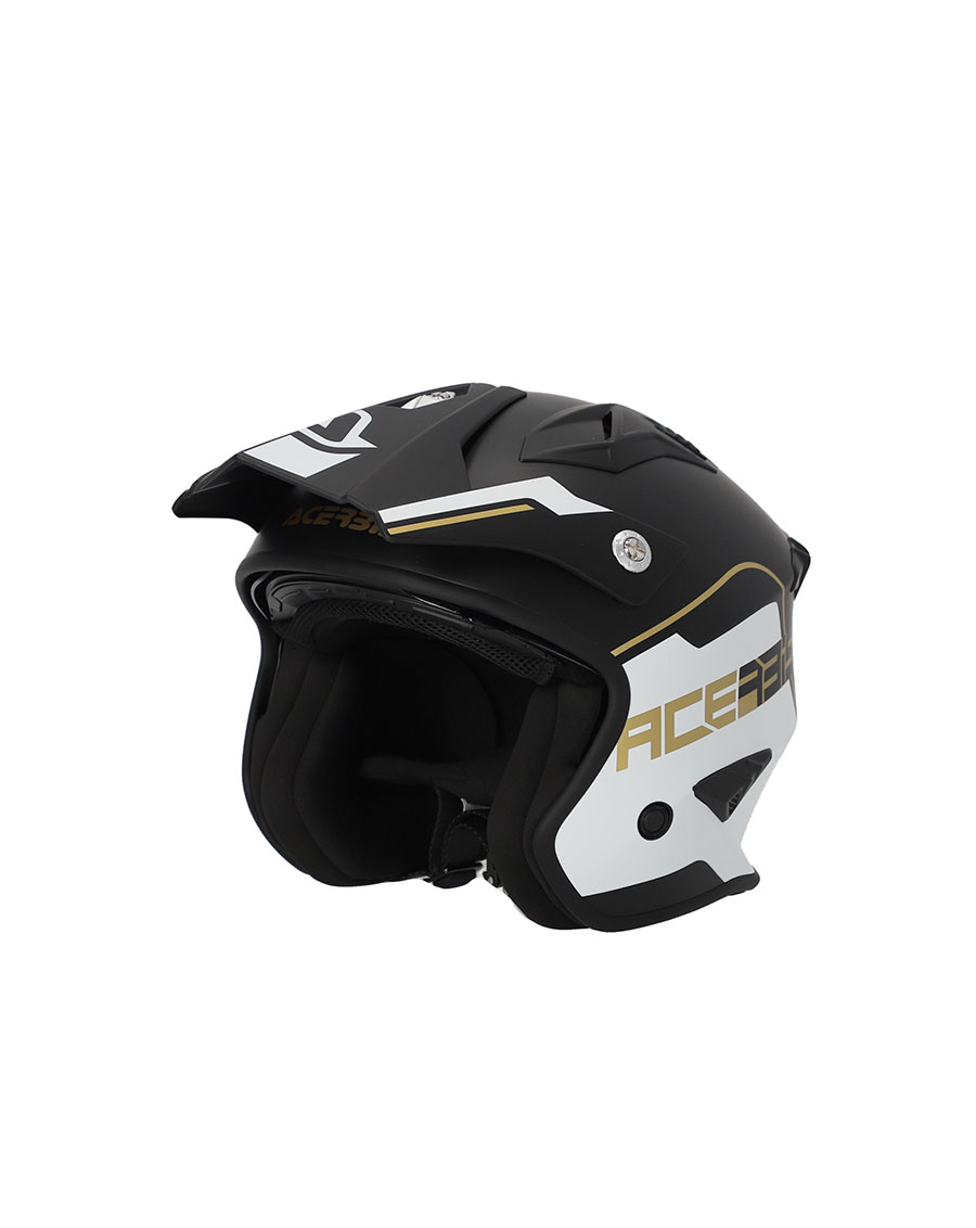 Acerbis jet kaciga Aria crno/bela