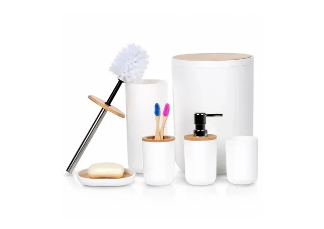 Vilde 568054 - Set od 6 kupatilskih dodataka - Beli