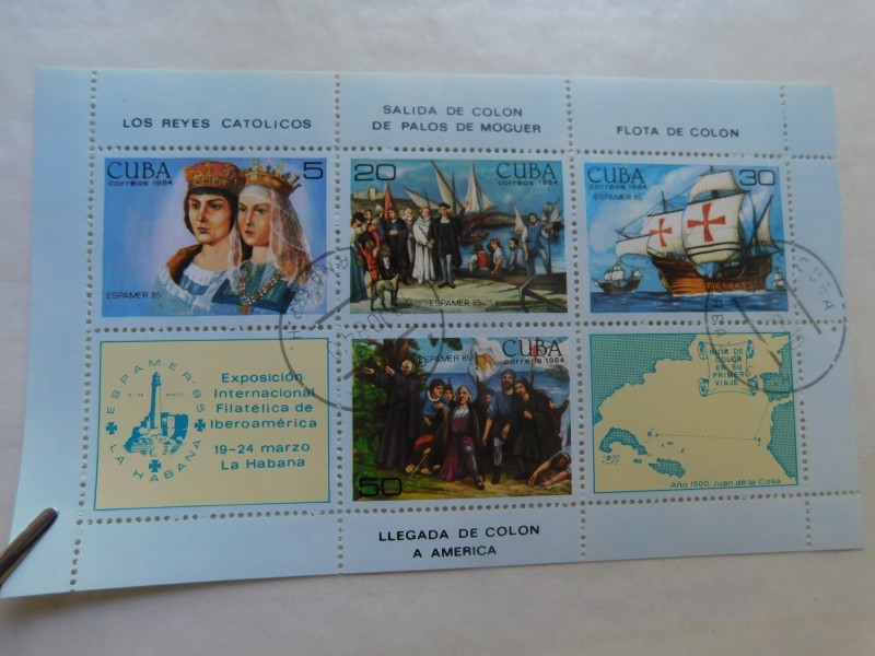 CORREOS DE CUBA 1984 BLOK
