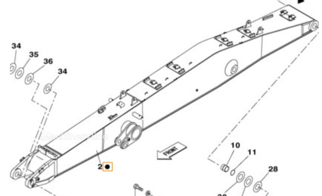 Case KRV34051 strela bagera za Case CX210BSL CX210B građevinske mašine
