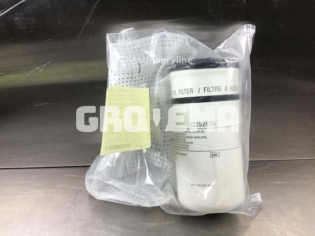 Liebherr Oil Filter 12252676 filter za ulje za Liebherr L550/L556/L566/L576/L580/L586 prednjeg utovarivača