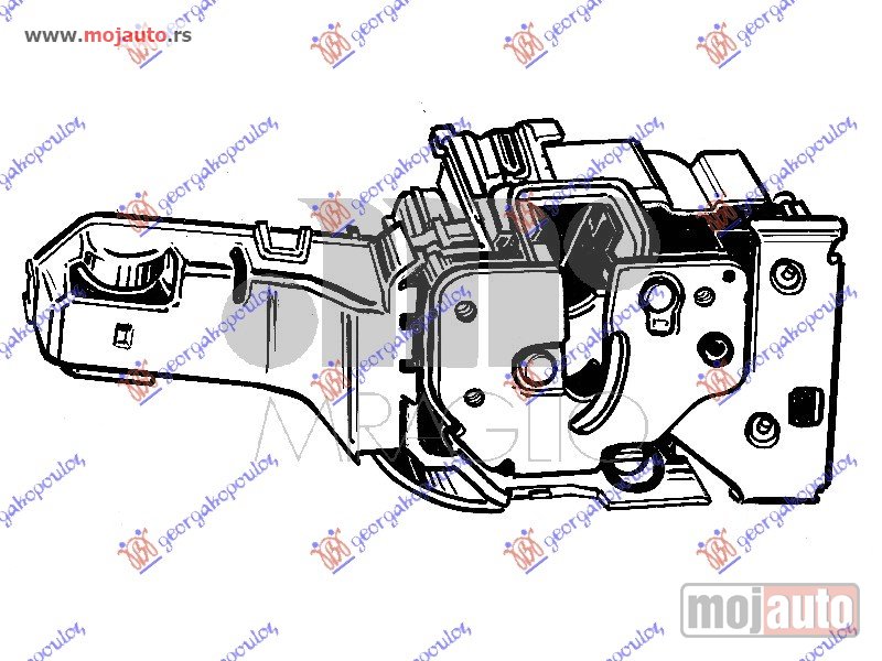 BRAVA PREDNJIH VRATA (CENTRALNO ZAKLJUCAVANJE) (BEZ ALARMA) (6pins) Desno Alfa romeo giulietta 10- -nedostupno