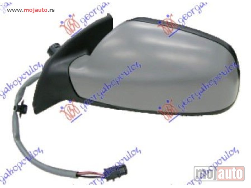 RETROVIZOR ELEKTRICNI SA GREJACEM PM (ASFERICNO STAKLO) Levo Peugeot 307 01-05 -nedostupno