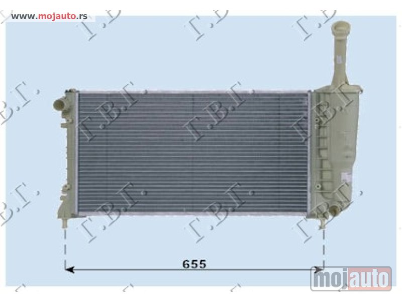 HLADNJAK MOTORA 1.4CC 16V (+/-AC) (58x30.8) (SA PRELIVNOM CEVI) Lancia y 03-11 -dostupno