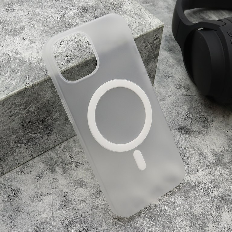 Zastitna maska (futrola) CLOUD MagSafe - iPhone 15 bela (MS)