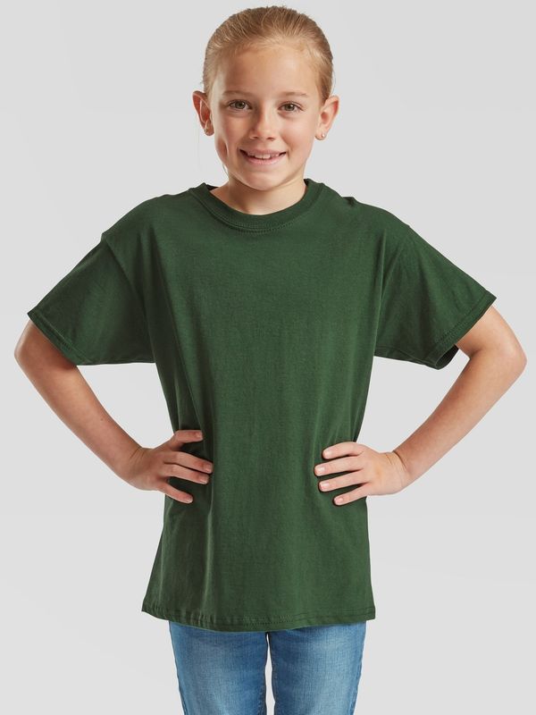 GREEN T-SHIRT FOR CHILDREN ORIGINAL FRUIT OF THE LOOM