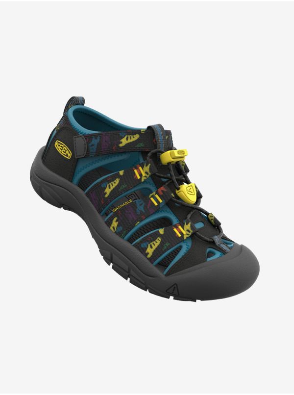 BLACK BOYS PATTERNED SANDALS KEEN - BOYS