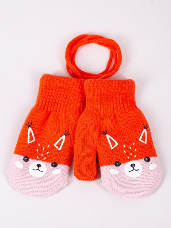 YOCLUB KIDS'S GIRLS' 1-FINGER MITTENS GLOVES RED-0117G-AA1A-014