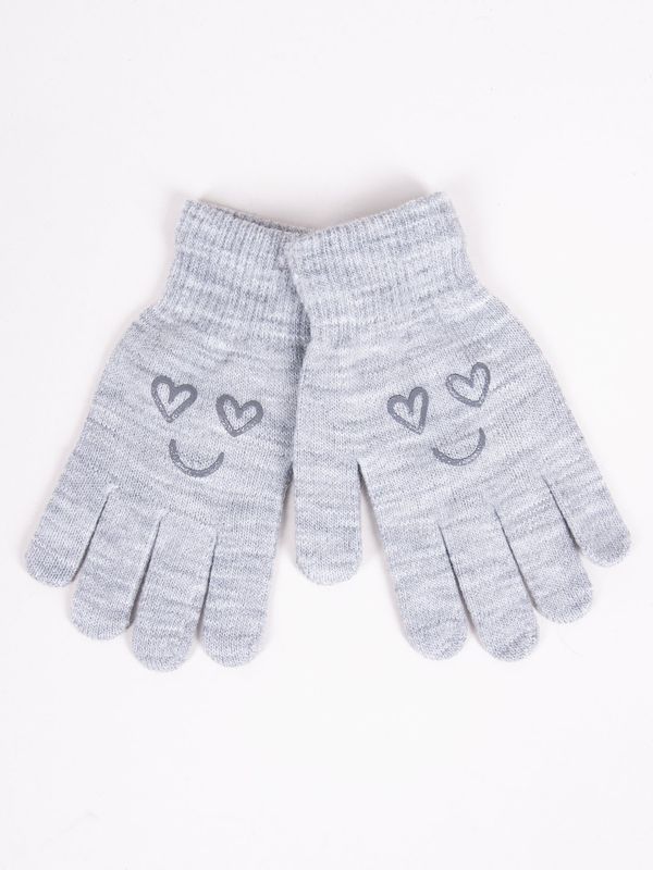 YOCLUB KIDS'S GIRLS' FIVE-FINGER GLOVES RED-0012G-AA5A-017