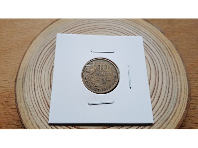FRANCUSKA 10 FRANCS 1954 GODINA KOVNICA B