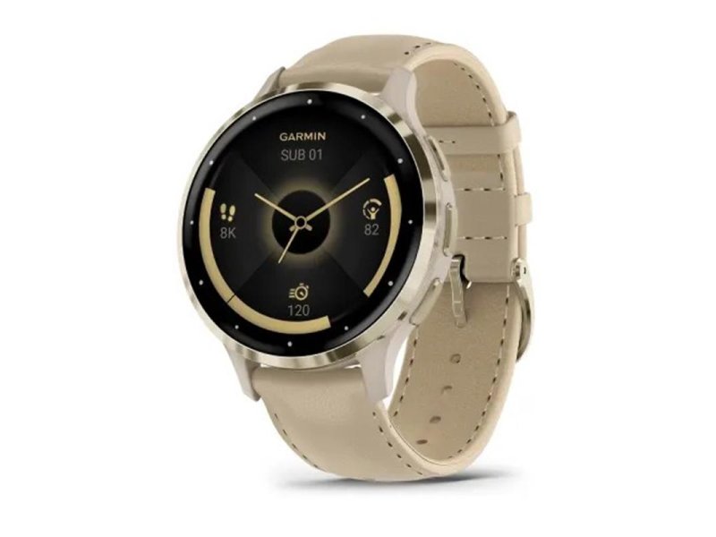 GARMIN VENU 3S FRENCH GRAY LEATHER (010-02785-55)