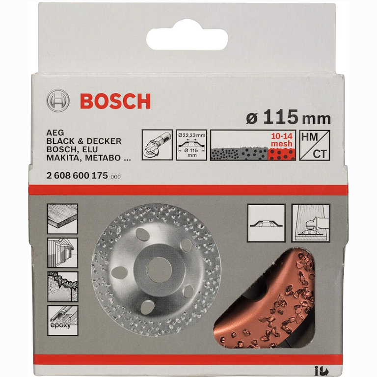 Bosch – Lončasta ploča sa tvrdim metalom 115 – 2608600175