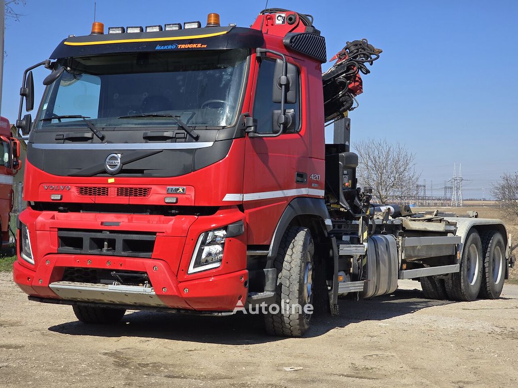 Volvo FMX 420 6X4 / HIAB 144 B-3HIDUO +REM. / HOOK SYSTEM 20T kamion rol kiper