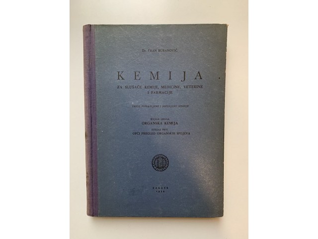 ORGANSKA KEMIJA, Fran Bubanovic