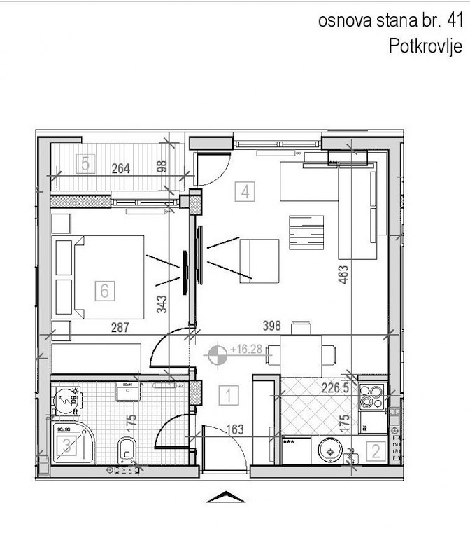 NOVI SAD - PODBARA - 41. 55 m2