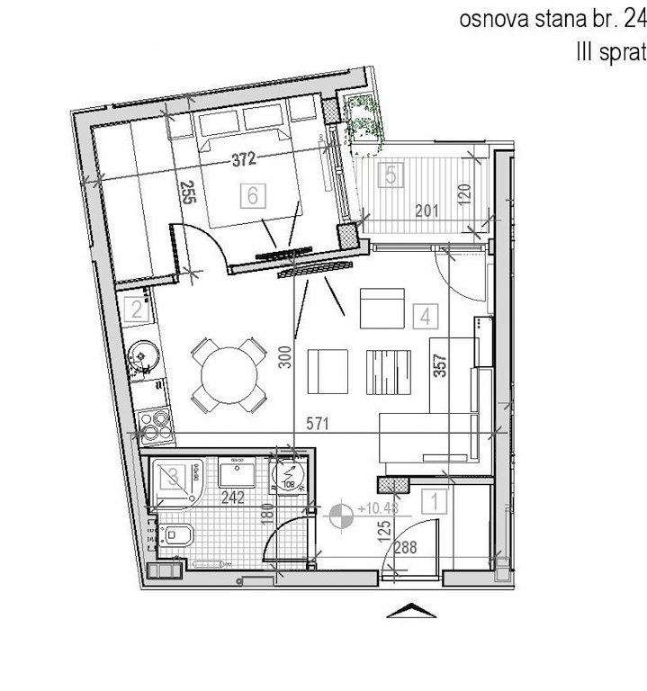 NOVI SAD - PODBARA - 38. 06 m2