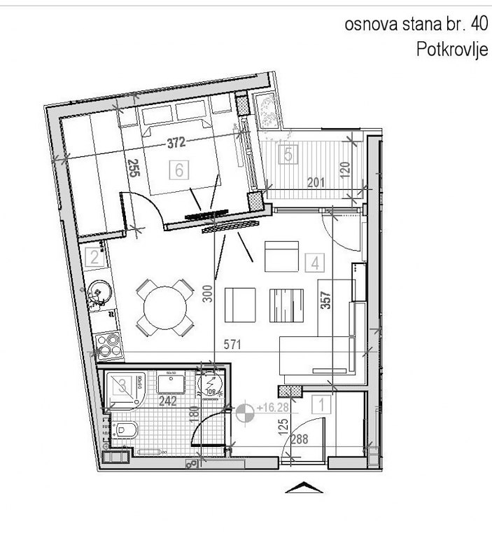 NOVI SAD - PODBARA - 38. 06 m2