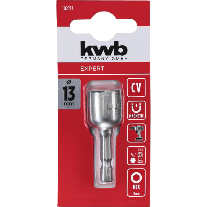 KWB - Nasadni ključ 13mm, magnet, E 6.3 - (49102713)