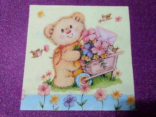 Salveta sa dve slike 33 x 33
