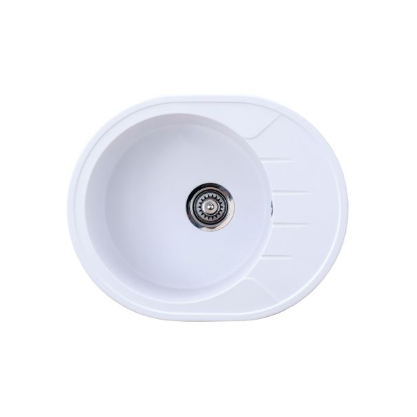 METALAC INKO Sudopera granitna xVenera M 620x500 fi 90 sa sifonom bela