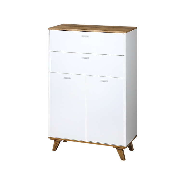 KESPER KSP15993 ORMARIĆ SA 2 LADICE I 2 VRATA 60X28X96 CM BELI LAK