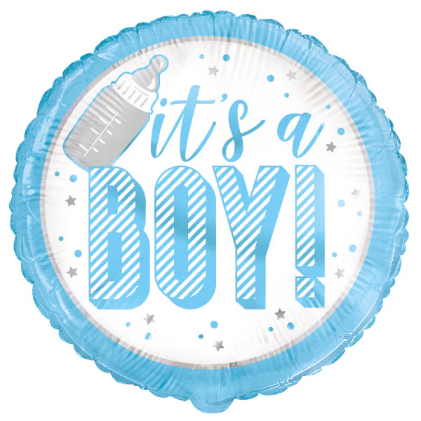 It’s A Boy Blue Folija Balon