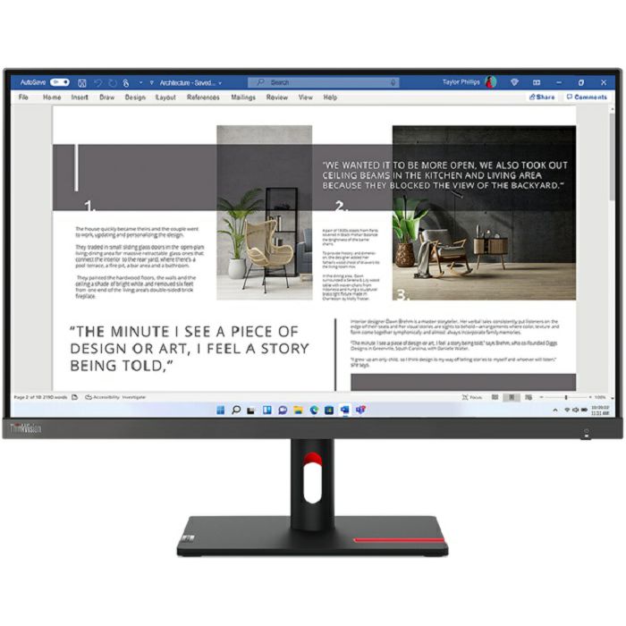Lenovo Monitor S27i-30, 63DFKAT4EU, 27", IPS, FHD