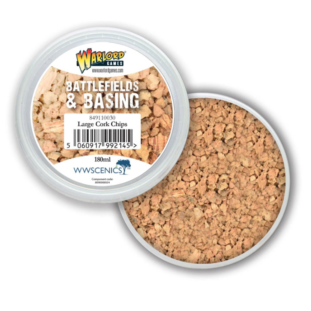 Battlefields & Basing: Large Cork Chips (180ml)