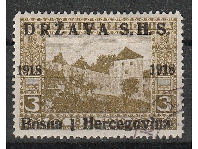 SHS Bosna i Hercegovina - 1918 - 3 Heller, Jajce
