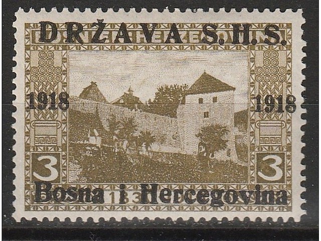 SHS Bosna i Hercegovina - 1918 - 3 Heller, Jajce