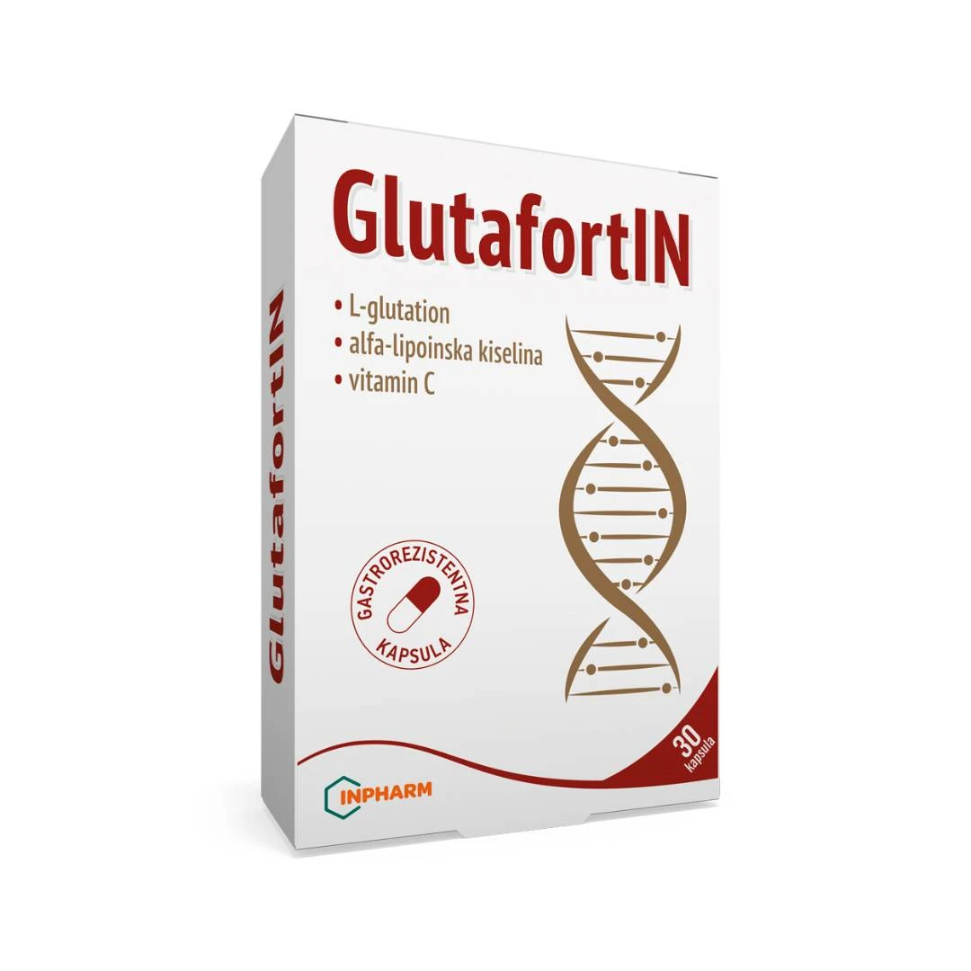 INPHARM GlutafortIN 30 Kapsula; L-Glutation, Alfa-Lipoinska Kiselina i Vitamin C