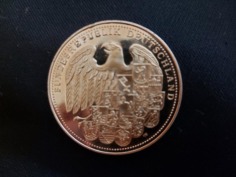 Srebrna medalja Saarland 24g 925 zig