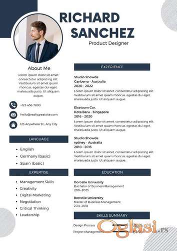 Profesionalna izrada CV-jeva, na srpskom i engleskom jeziku.