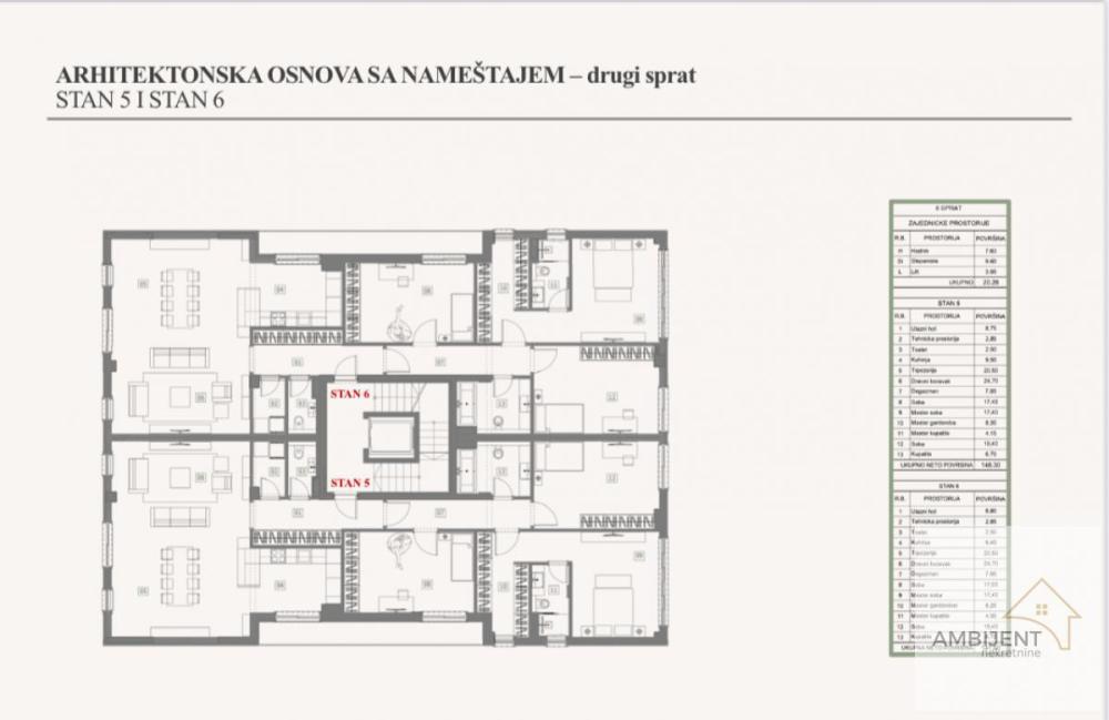 Četvorosoban stan na prodaju, 148m2, 1.000.000€