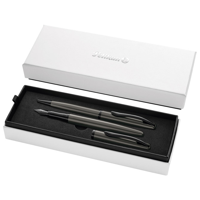 Set nalivpero+olovka hemijska Jazz Noble Elegance+poklon kutija G25 Pelikan 826761 sivi