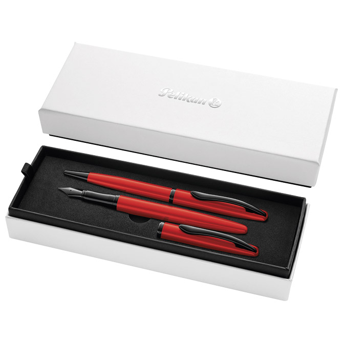 Set nalivpero+olovka hemijska Jazz Noble Elegance+poklon kutija G25 Pelikan 826778 crveni