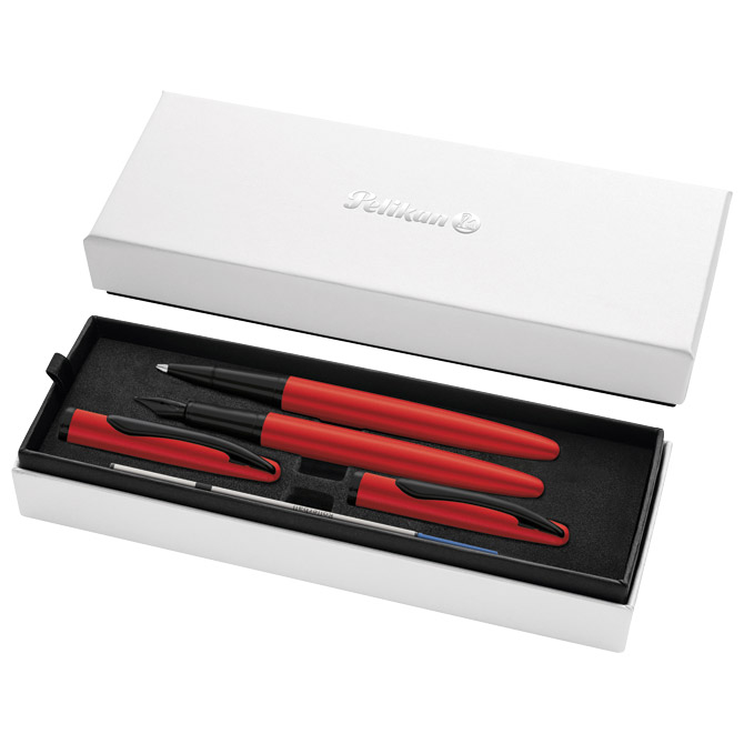 Set nalivpero+roler Jazz Noble Elegance+poklon kutija G25 Pelikan 826952 crveni