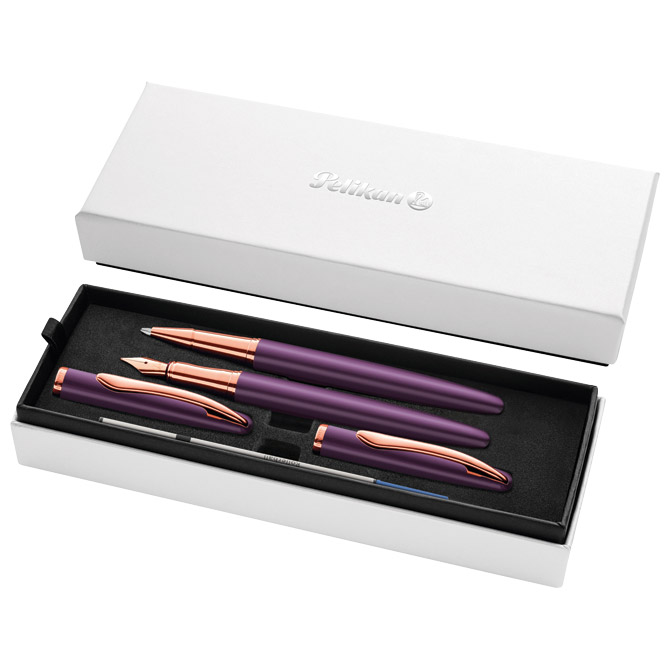 Set nalivpero+roler Jazz Noble Elegance+poklon kutija G25 Pelikan 826969 ljubičasti