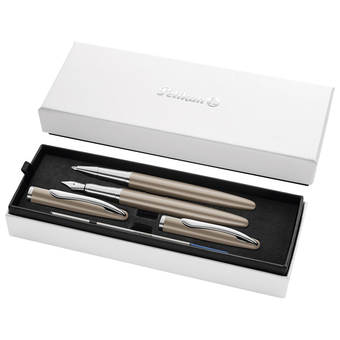 Set nalivpero+roler Jazz Noble Elegance+poklon kutija G25 Pelikan 826976 pesak