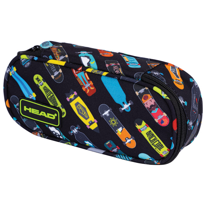 Pernica prazna ovalna 1zip 1 preklop AC6 Skateboards 24.Head 503024078 crno-žuta