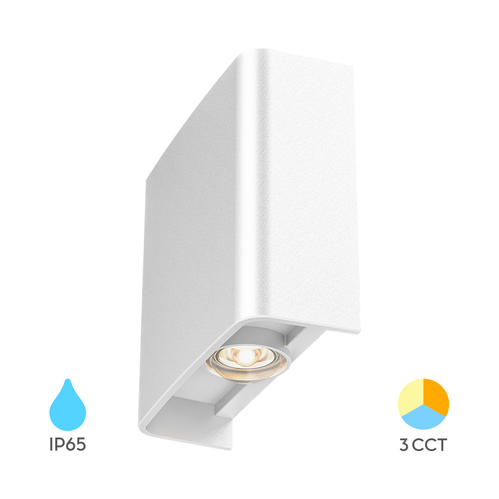 BRY-VECTOR-B-WL-BELA-2x1W-3U1-IP65-ZIDNA BAŠTENSKA SVETILJKA BG38-03180
